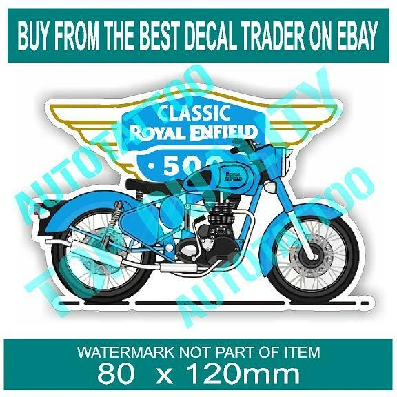VINTAGE ROYAL ENFIELD 500 Decal Sticker Suit Moto Motorcycle Decals ...