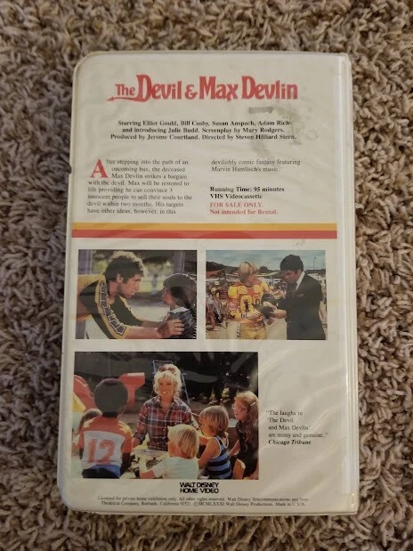 DISNEY HOME VIDEO - Rare VHS - The Devil and Max Devlin $6.21 - PicClick CA
