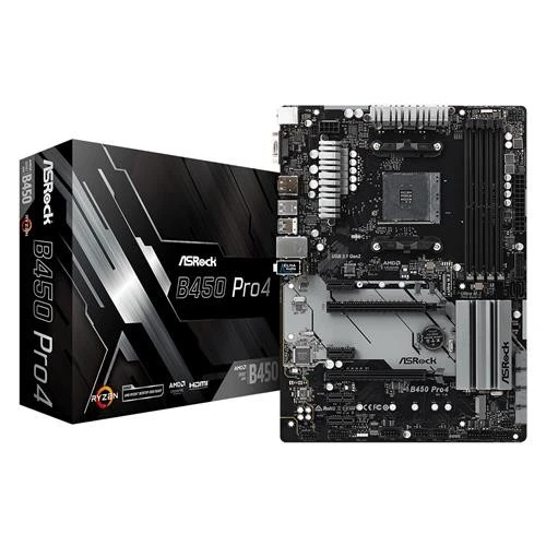 ASROCK AM4 MOTHERBOARD AMD B450 ATX PRO4 £97.15 - PicClick UK