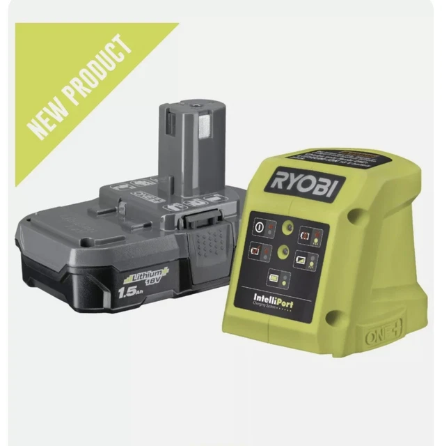 NEW RYOBI ONE+RC18115 18V 1.5A Charger And RB18L15 Lithium 18V 1.5AH ...