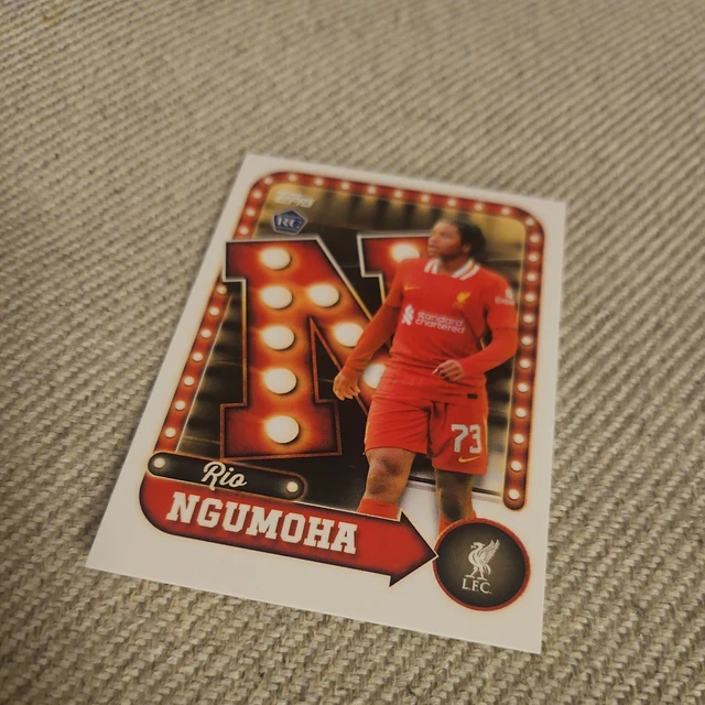 TOPPS 25/26 LIVERPOOL Team Set - Rio Ngumoha Base Rookie Card £3.84 ...