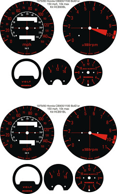 HONDA CB900 F2 Bol D'or Speedometer Tach Rev Counter Gauge Dial ...