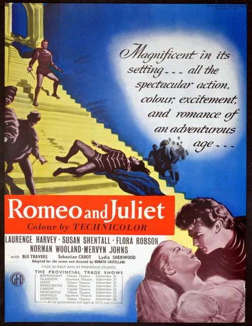 ROMEO AND JULIET 1954 Laurence Harvey, Susan Shentall, Flora Robson ...