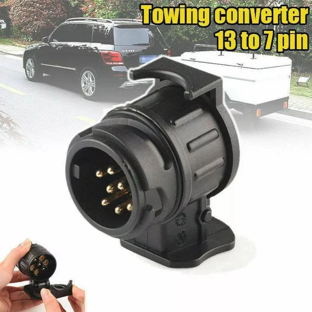 13 TO 7 Pin Trailer Truck Electric Towing Converter Tow Bar Plug ...