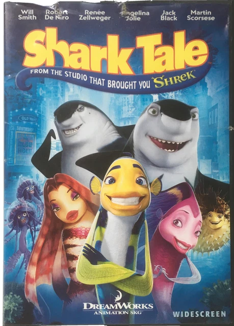 SHARK TALE, DVD, Animated Dreamworks, WIDESCREEN, Will Smith, Angelina ...