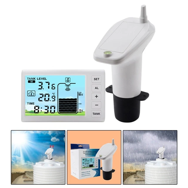 WATER TANK DIGITAL Water Level Gauge Solar Energy Charging Water Level ...