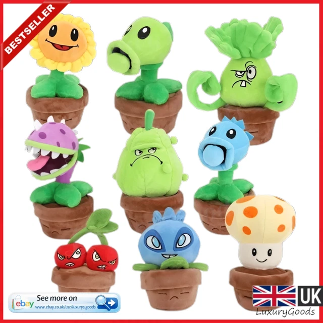 PLANTS VS ZOMBIES PVZ Flower Potted Plants Stuffed Plushie Plush Soft ...