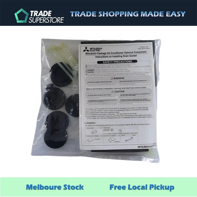 MITSUBISHI ELECTRIC PAC-SH71DS-E Drain Socket $55.00 - PicClick AU
