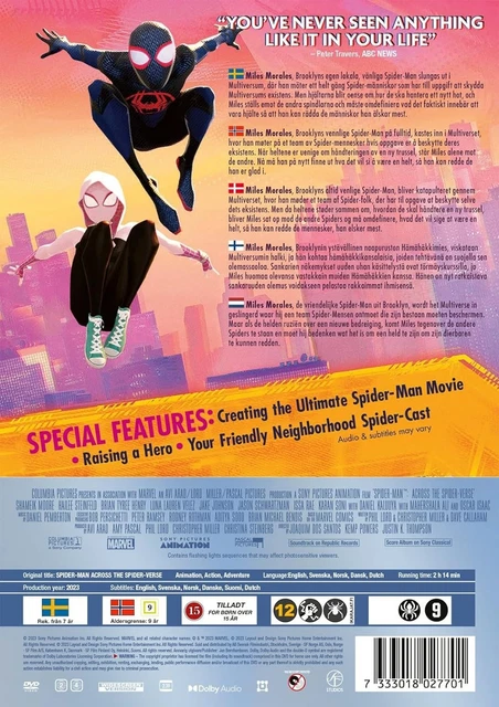 SPIDER-MAN: ACROSS THE Spider-Verse (DVD) Brian Tyree Henry Shameik ...