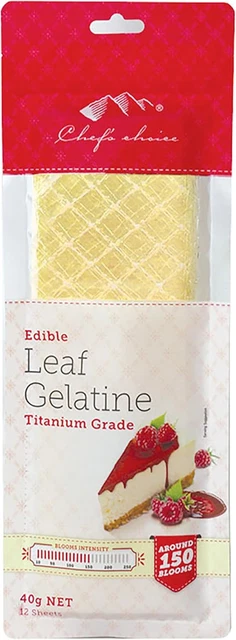 GELATINE LEAF SHEETS Titanium 40G (12 Sheets) $12.51 - PicClick AU
