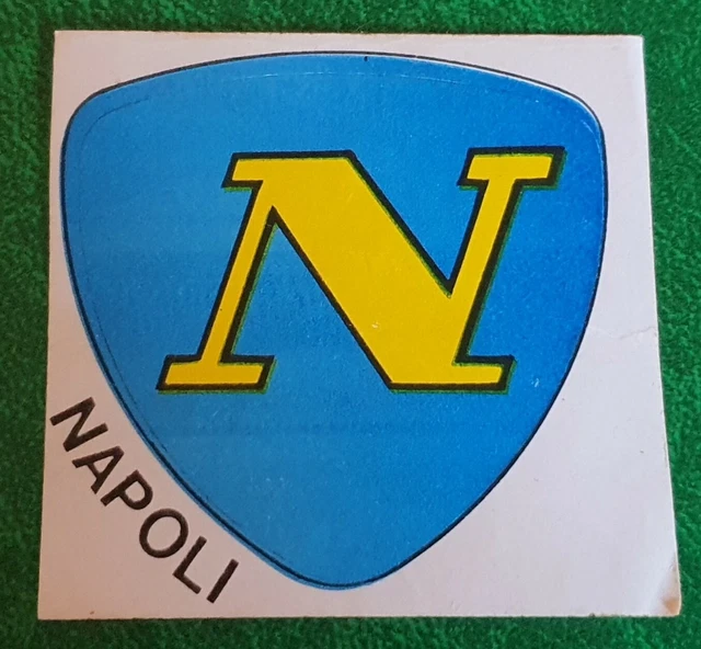 FIGURINA SCUDETTO NAPOLI calcio calciatori STICKER adesivo VELINA ...