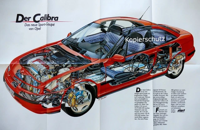 OPEL CALIBRA &GIULIO Betti " Poster. EUR 19,95 - PicClick DE