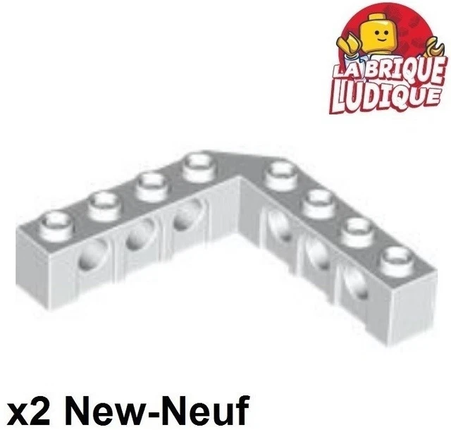 LEGO TECHNIC 2X Brique Brick 5x5 Right Angle 90° L blanc/white 32555 ...