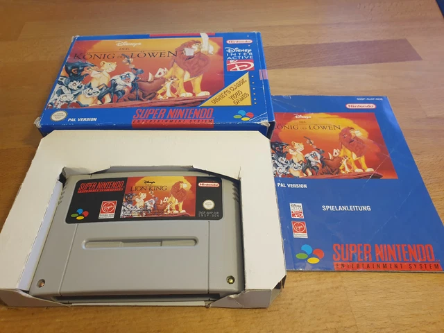 THE LION KING Lion King Super Nintendo SNES PAL ORIGINAL PACKAGING CIB ...