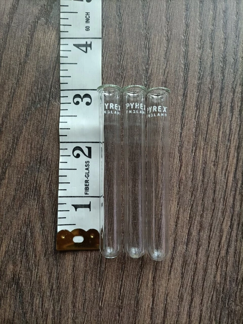 12 X VINTAGE Pyrex Chemistry Glass Test Tube 3" Long Original £26.70 ...