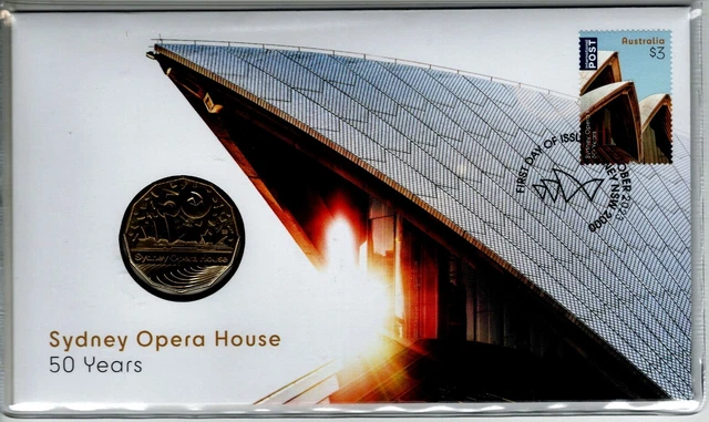 2023 SYDNEY OPERA House 50c Coin - PNC Stamp & Coin Cover - Privy Mark ...