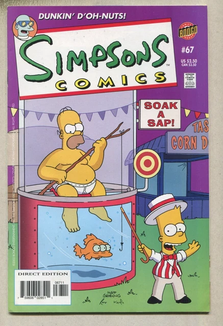 SIMPSON COMICS: #67 VF Dunkin D'Oh-Nuts Bongo Comics CBX1X £2.27 ...