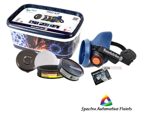 SUNDSTROM SR100 PRO Kit Half Face Mask Respirator Includes Original ...