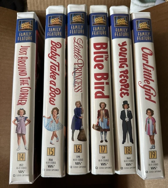 SHIRLEY TEMPLE COLLECTION VHS 1-19 (NO 11) Wee Willie Winkie The Little ...