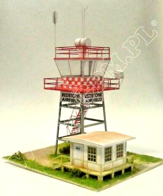 AIRFIELD CONTROL TOWER 1:48 scale Control Tower Model Kit (LASERCUT PARTS)8 EUR 19,62 - PicClick FR