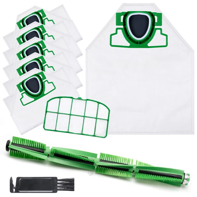 ZUBEHÖR FÜR VORWERK Kobold VK200 mit EB400 kompatibel Beutel Bürste ...