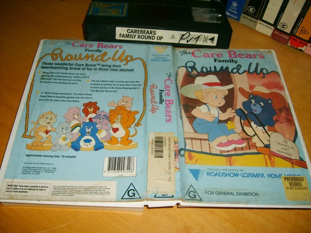 CARE BEARS FAMILY ROUND UP - 1985 RARE Roadshow Vhs Issue - 3 Separate ...