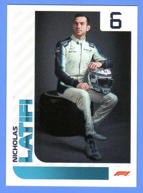 TOPPS OFFICIAL F1 Sticker Formula 1 2021 #211 Nicholas LATIFI Williams ...