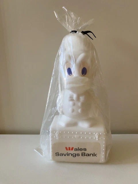 VINTAGE COLLECTABLE DONALD Duck Money Box: Wales Savings Bank (Westpac ...