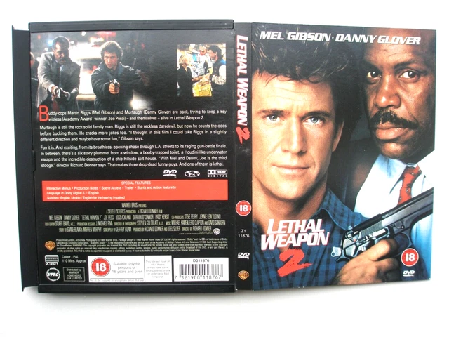 LETHAL WEAPON 2, Lethal Weapon 3, In Cardboard Cases Mel Gibson & Danny Glover £6.52 - PicClick UK