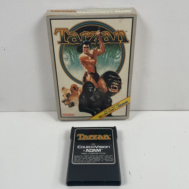 🔥COLECOVISION TARZAN (1984) Good Condition Box & Cartridge🔥 EUR 49,68 ...