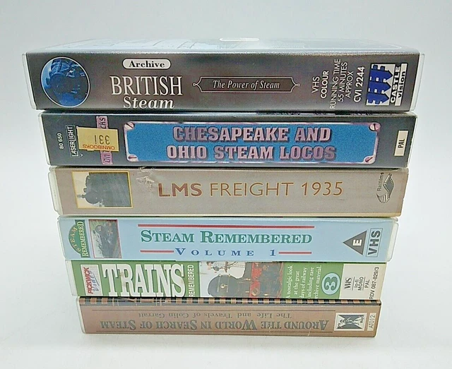 BUNDLE X6 STEAM Train VHS/Tapes British Steam/LMS Freight/Search of ...