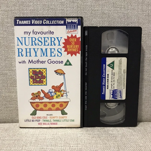 MY FAVOURITE NURSERY Rhymes With Mother Goose - Vhs Video - Rub A Dub ...