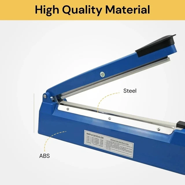 300MM IMPULSE HEAT Sealer Sealing Machine Electric/Plastic Poly Bag A ...