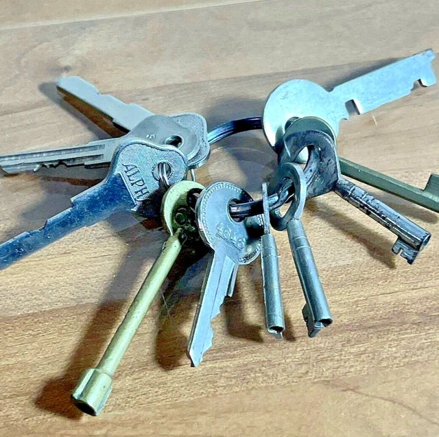 VINTAGE BRASS IRON Skeleton Keys – Lot of 12 – From Japan $114.48 ...