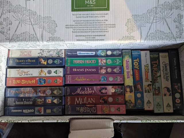 DISNEY AND PIXAR vhs job lot of 24 + 1 dvd £37.00 - PicClick UK