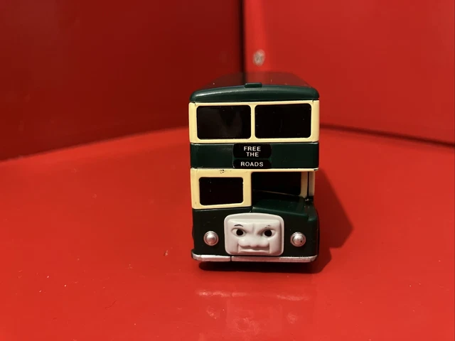 TOMY BULGY THE Bus Green Road Vehicles Trackmaster Motorised Thomas ...