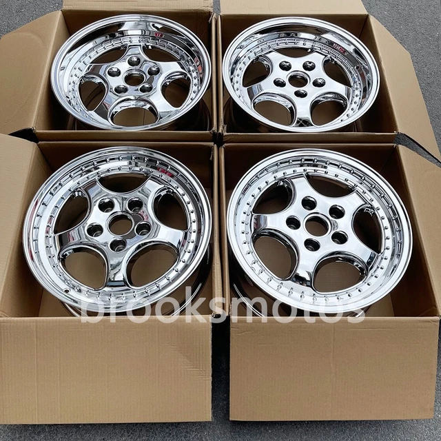 18& CLASSIC WIDE Crhome Style Wheels Rims Fit For Porsche 911 964 18X8 ...