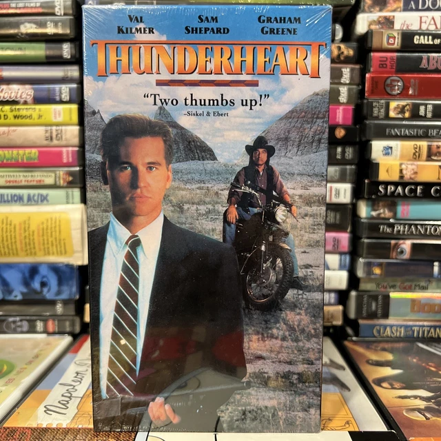 THUNDERHEART 1992 VHS Factory Sealed Val Kilmer Graham Greene Mystery ...