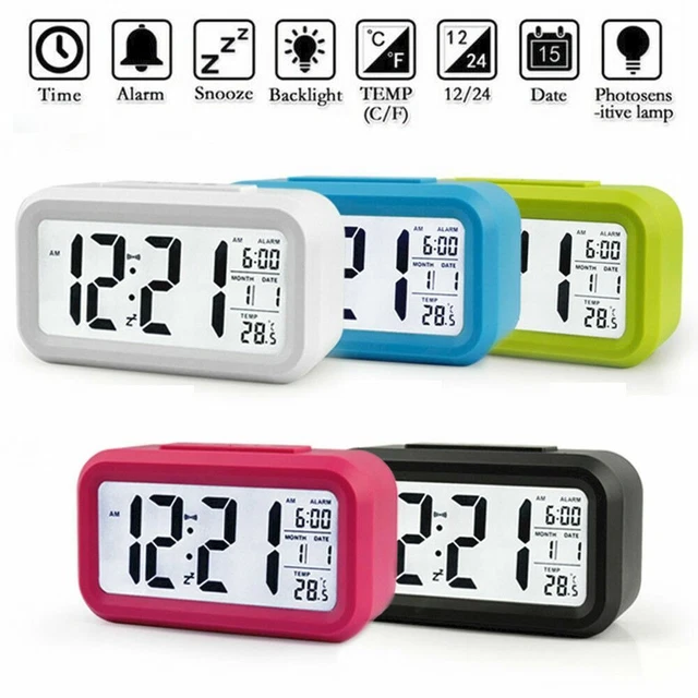 LARGE DISPLAY DIGITAL Clock Small Desktop Clock Children's Electronic Clock EUR 13,69 - PicClick FR