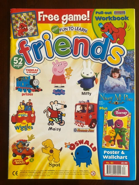 FRIENDS MAGAZINE NO 83 rare vintage rare kids Maisy Peppa Pig Miffy ...
