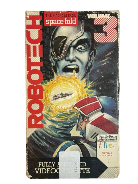 ROBOTECH VHS MACROSS Saga Space Fold Vol 3 FHE 1985 Tested Vintage ...