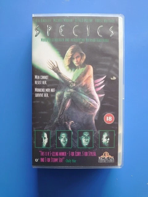 SPECIES 1996 18 PAL VHS Video Tape New Tape UK MGM/UA Natasha Henstridge £5.99 - PicClick UK