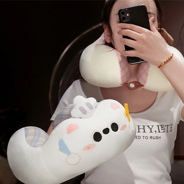 CUTE CHEF HAT Dog Cat Design Portable Ne Pillow For Girls And Travel ...