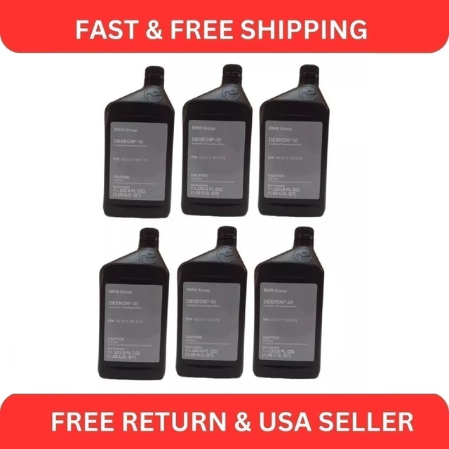 GENUINE SET OF 6 Automatic Transmission Fluid ATF Dexron-VI For BMW E36 ...