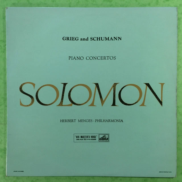 GRIEG & SCHUMANN - Piano Concertos - Salomon - Herbert Menges - ASD-272 ...