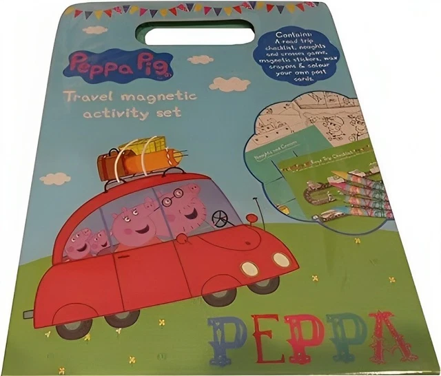 PEPPA PIG MAGNETIC Activity Set with Crayons Checklists and Games ...