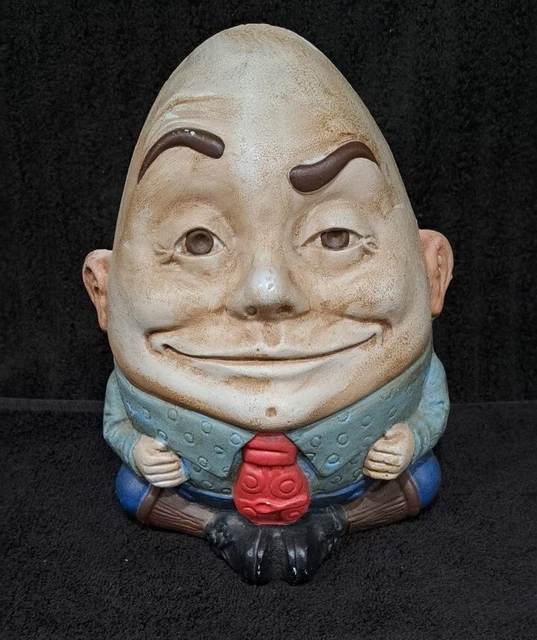 PAINTED FIGURAL CAST iron Humpty Dumpty doorstop. 9 3/8" H. American ...