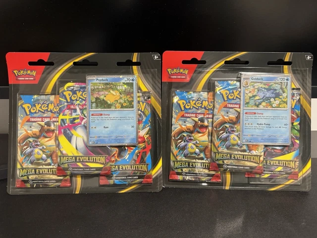 POKÉMON TCG MEGA Evolution Blister Pack – Psyduck & Golduck Promos ...