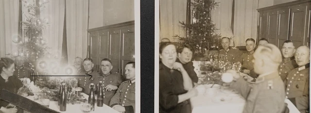 FOTO WK2 WEIHNACHTEN 1940 Zoll Postschutz Soldaten Kaserne Uniform ...