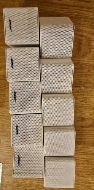 BOSE MINI JEWEL DOUBLE CUBE SPEAKERS Set Of 5 - White £229.50 - PicClick UK